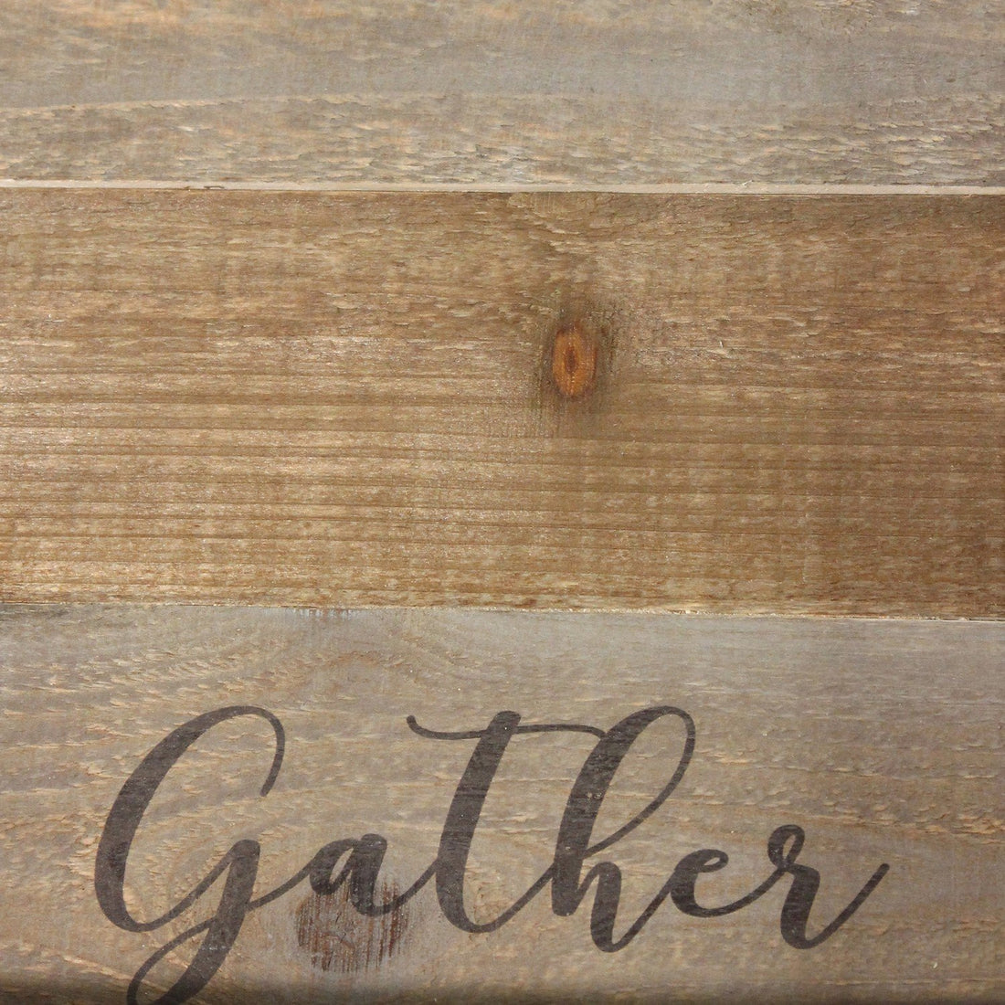 Modern Farmhouse "Gather" Wood & Metal Tray – One Clover Way